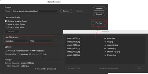 Solved How To Save Contactsheet With The Same Name As Per Adobe Product Community 12971194