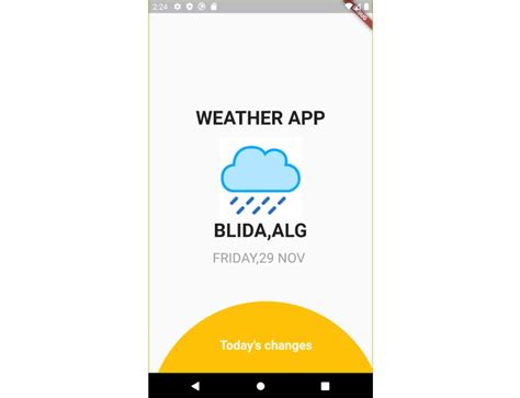 Weather app template using flutter