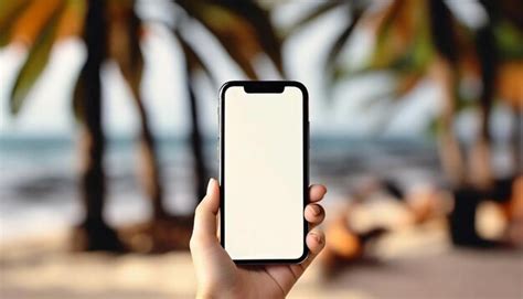 premium photo realistic front view smartphone mockup mobile iphone