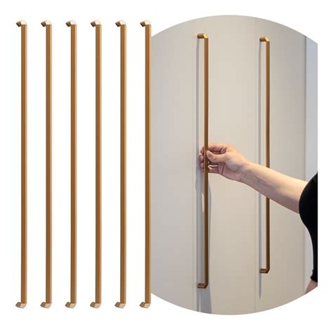 6 Puxadores Para Guarda Roupas Grande Porta Armário 608mm Frete grátis