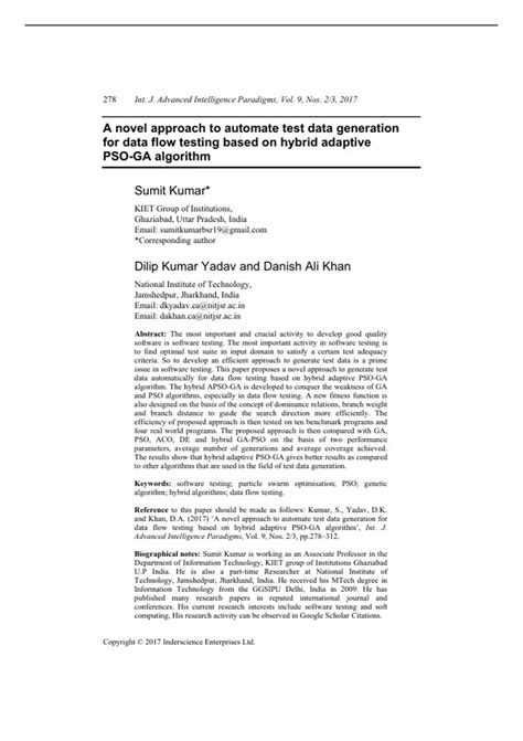 A Novel Approach To Automate Test Data Generation For Data Flow Testing Based On Hybrid Adaptive
