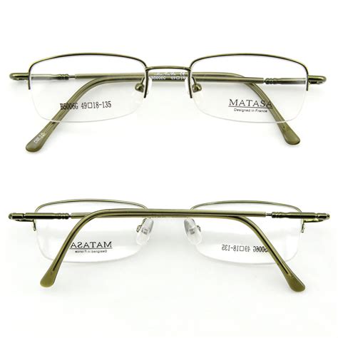 Monture De Lunettes De Vue Flex Demi Cercl E Lb Vert Kaki Lunettes De Vue Montures Demi