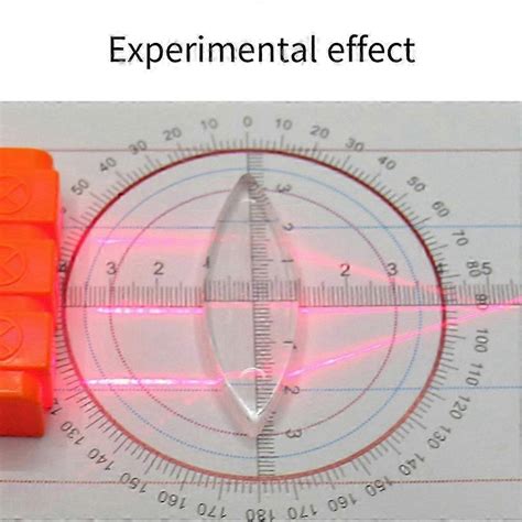 Acrylic Optical Experiment Set Triangular Prism Convex Lens Concave