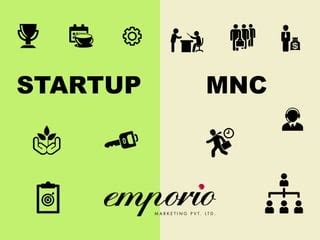 Startup Vs Mnc PPT