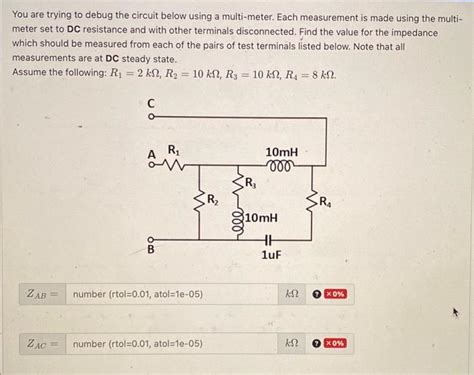 Solved You Are Trying To Debug The Circuit Below Using A