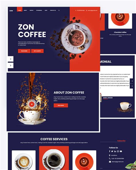 Zon Coffee Cafe Html Template