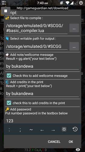 Basic Custom Compiler Tools Gameguardian