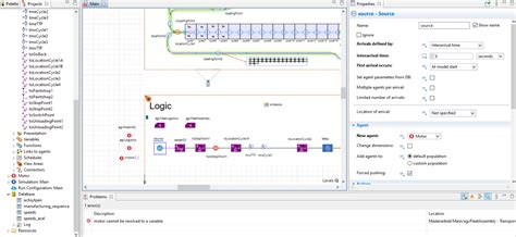 anylogic set transporter speed based on parameter of transported