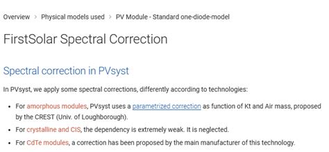 Spectral Correction For C Si Pv Modules How To Pvsyst Forum