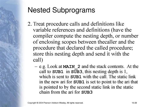 implementing subprograms ppt download