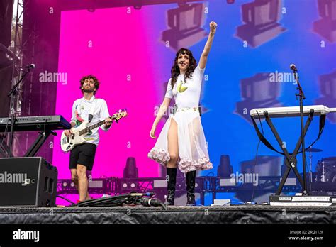 Matthew Lewin Left And Mica Tenenbaum Of Magdalena Bay Perform On Day