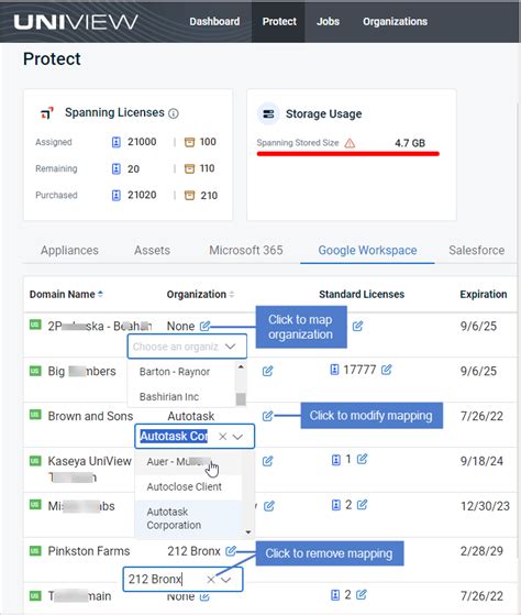Using Spanning Backup