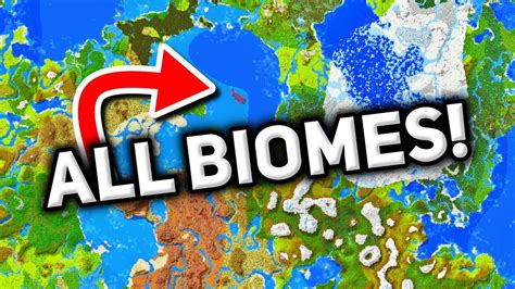 Minecraft All Biomes Map