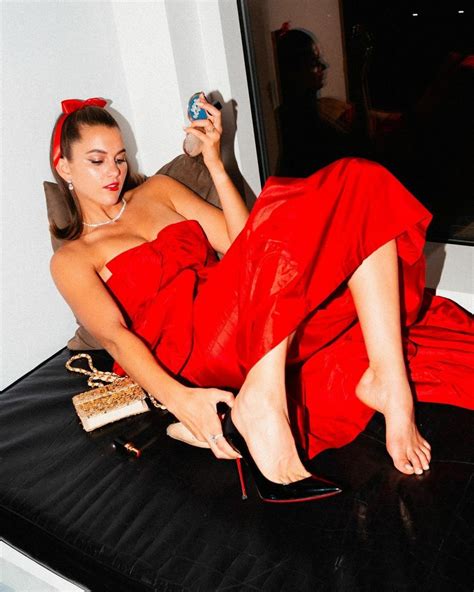 Chloe East In Red Dress 02 01 2024 • Celebmafia