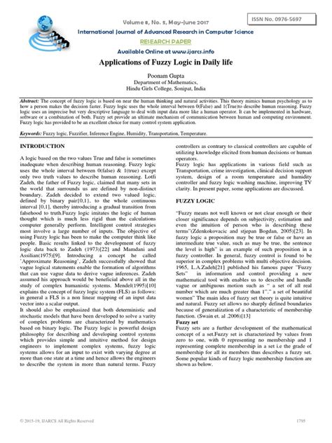 application of fuzzy logic pdf fuzzy logic logic