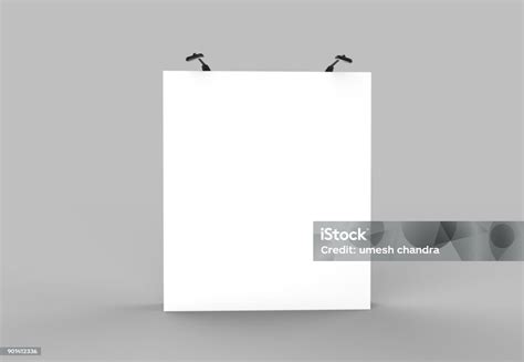 미디어 직물 팝 최대 기본 단위 광고 배너 표시 배경 빈 흰색 3d 렌더링 그림 키오스크에 대한 스톡 사진 및 기타 이미지 키오스크 0명 간판 Istock