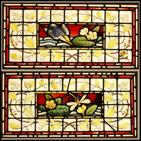 Ref Vic543 2 Victorian Stained Glass Windows Aesthetic Movement