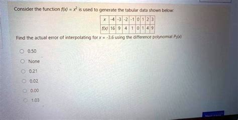 Solved Consider The Function Fx X That Is Used To Generate The