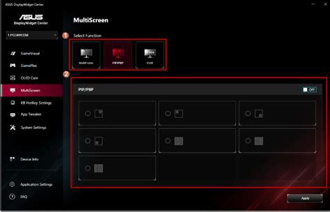 Lcd Monitor Asus Displaywidget Center Virallinen Tuki Rog Suomi