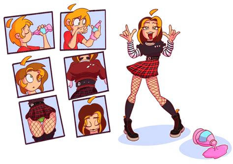 Rule 34 2020 Blonde Hair Egirl Mtf Transformation Original Original Character Original