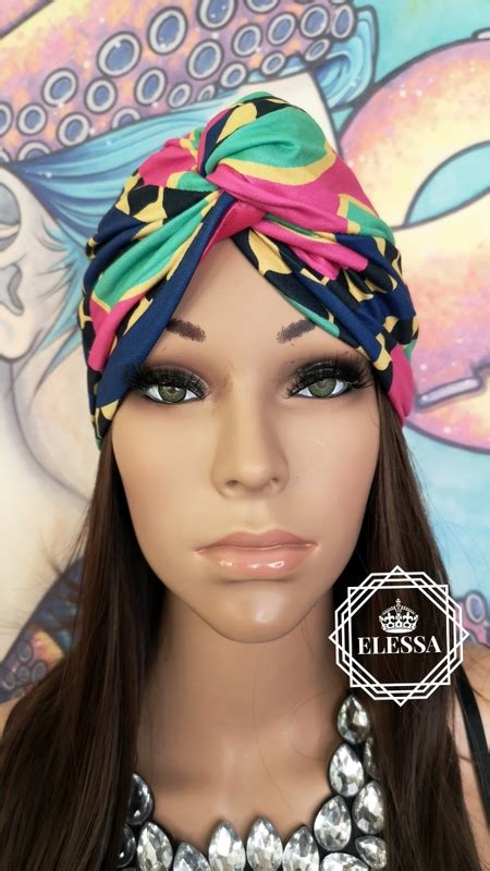 Еластичен Арт Цветен Тюрбан Шапка Дамски Тюрбан за Глава Тюрбан за Коса Шапки за Глава