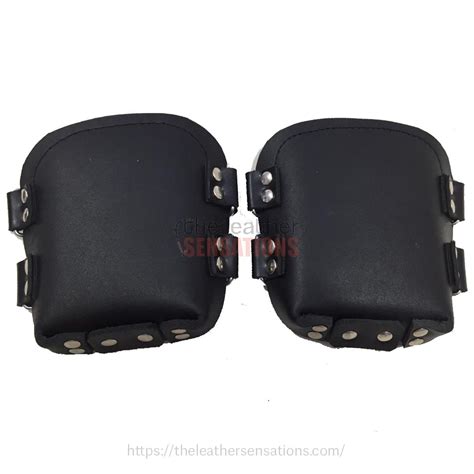 Leather Sex Knee Pads For Bdsm And Sensual Play