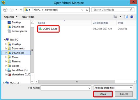 Installing UCSPE On VMware Workstation Player Using The OVA File