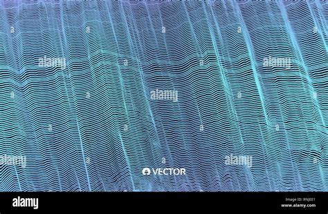 Abstract Science Or Technology Background Graphic Design Network Illustration With Particle