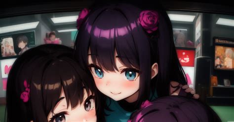 Aiイラスト 三姉妹でプリクラ Raspberryのイラスト Pixiv