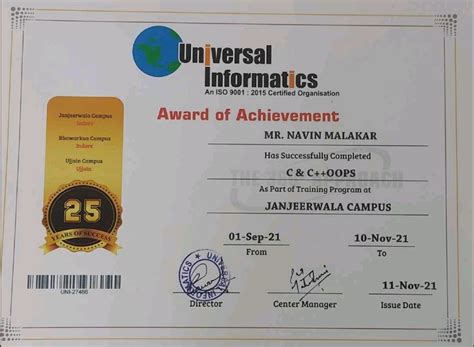 Navin Malakar On Linkedin I Am Happy To Announce That I Have Completed Successful Cc Course