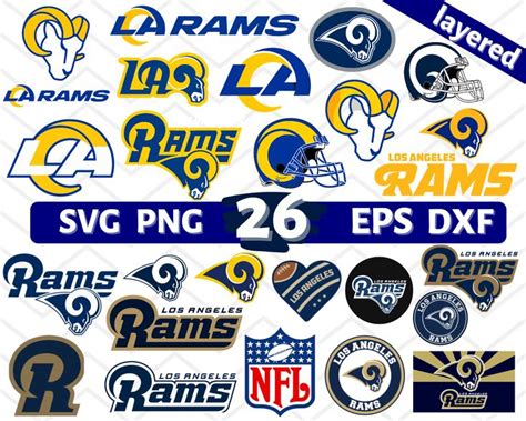 Rams And Rams Football Logos Are Shown In This File With The Same
