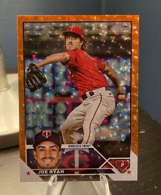 2023 Topps Baseball Joe Ryan Minnesota Twins Orange Foil 138299 467 Ebay