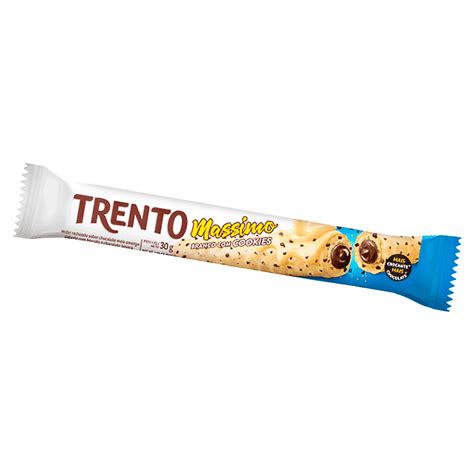 Trento Massimo Branco Com Cookies 16un X 30g 480g Supernova
