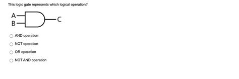 Solved This Logic Gate Represents Which Logical Operation
