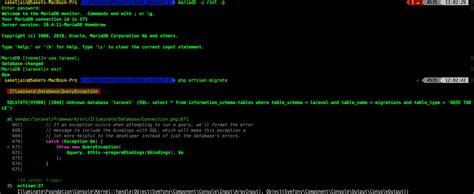 Laravel Artisan Says Database Not Found Stack Overflow