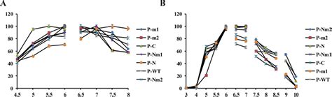 Effect Of Ph On P Wt And Mutants A Optimum Ph The Best Enzyme