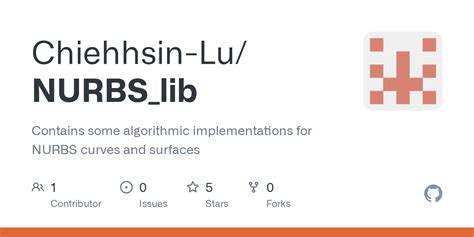 GitHub Chiehhsin Lu NURBS Lib Contains Some Algorithmic Implementations For NURBS Curves And