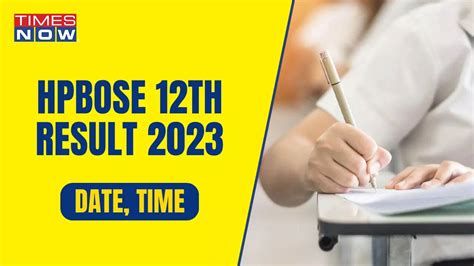 Hpbose 12th Result 2023 Date Himachal Pradesh Hpbose Class 12 Results Likely Tomorrow On Hpbose