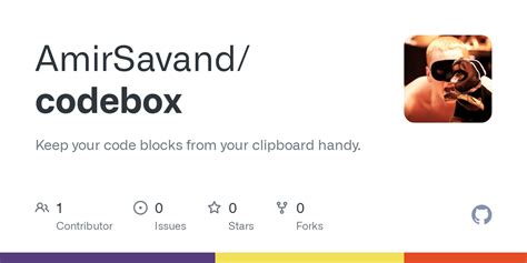 GitHub AmirSavand Codebox Keep Your Code Blocks From Your Clipboard