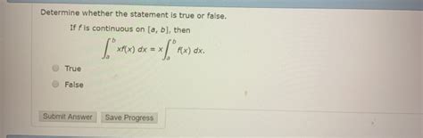 solved determine whether the statement is true or false if