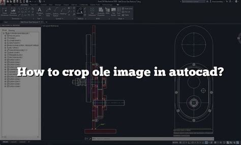 How To Crop Ole Image In Autocad