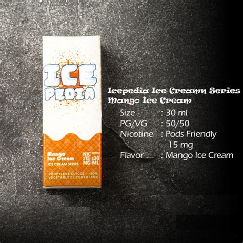 Jual Icepedia Ice Cream Series Mango Pedia Pods Friendly 30ml 15mg Salt