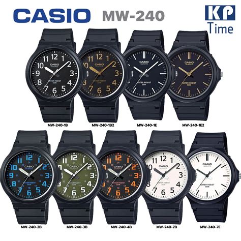 Casio นาฬิกาข้อมือผู้ชาย สายเรซิน รุ่น Mw 240 ของแท้ประกันศูนย์ Cmg Kptime Thaipick