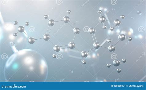 Tetrahydroharmine Molecular Structure 3d Model Molecule Fluorescent