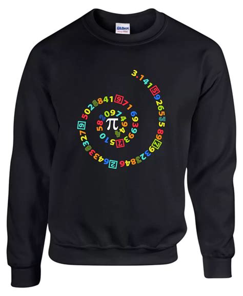 Pi Spiral Number Day Jumper Math Pi Symbol Circumference Mathematics