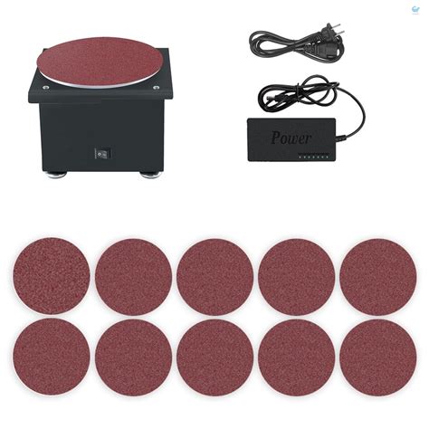 Hgt เครื่องขัดขอบไม้ โลหะ อะคริลิค ขนาดเล็ก 7 ความเร็ว 10 แผ่น Diy