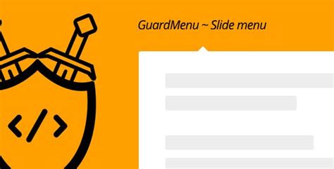 Guardmenu ~ Slide Menu Codecanyon Item For Sale Plugins Wordpress