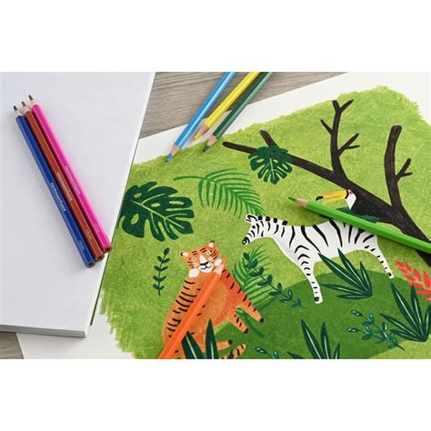 Eberhard Faber ექვსკუთხა ფერადი ფანქრების ნაკრები 24 ცალი Veli Store