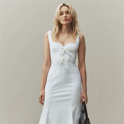 Sweetheart Fit And Flare Bow Tie Midi Dress Nuuly