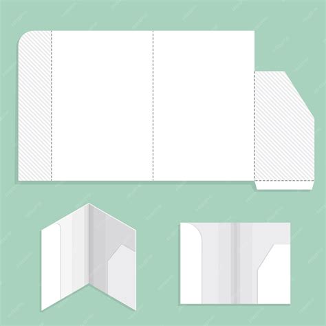 상자 다이 컷 템플릿의 평면 디자인 무료 벡터